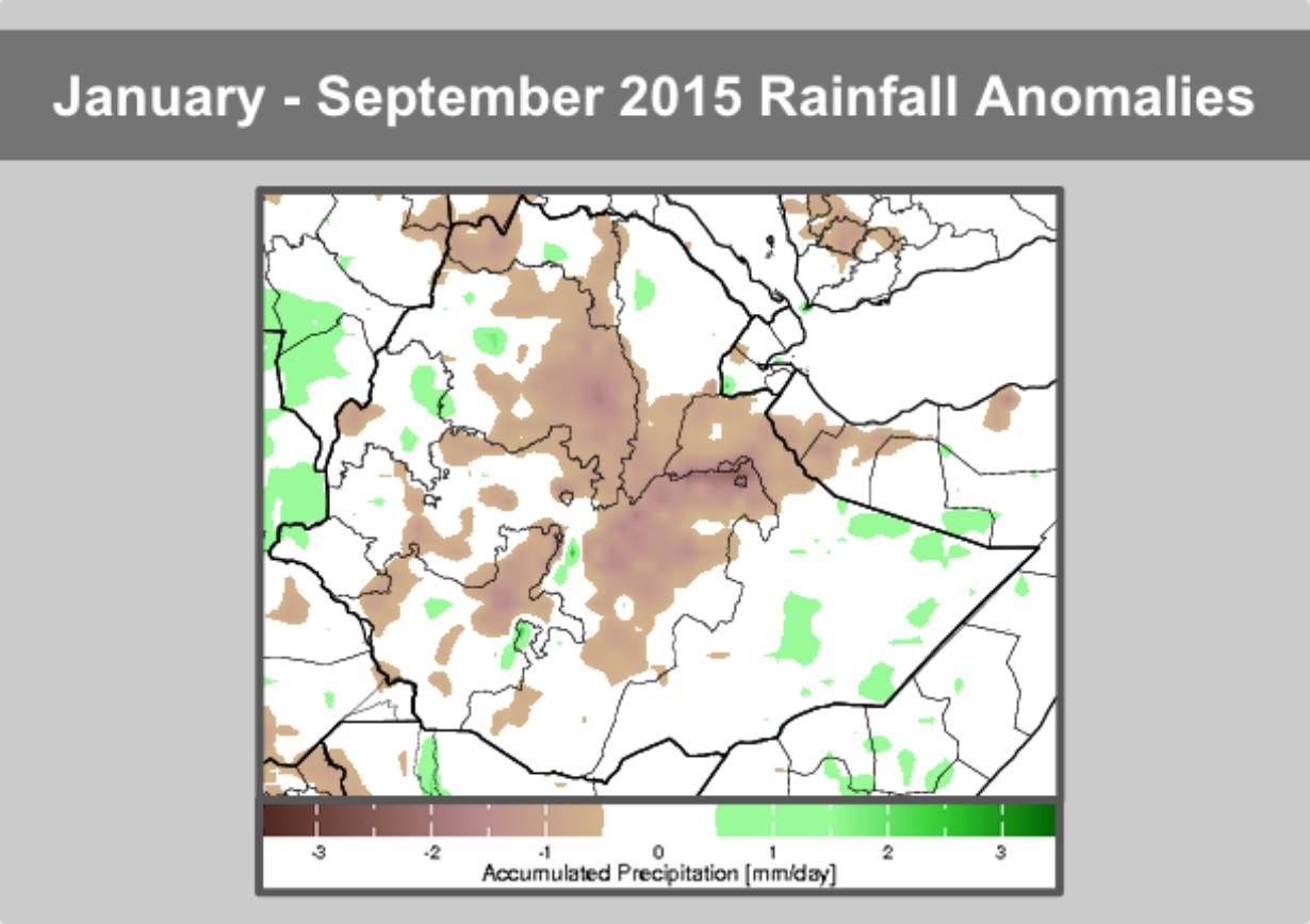Two seasons of late and erratic rains lead to drought in Ethiopia | BRACED